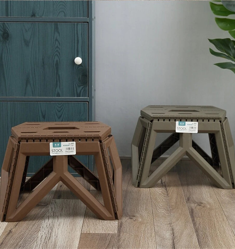 IPRee Outdoor Small Stool Portable Folding Stool High Load Bearing Lon ...