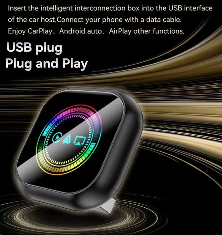 LAESD Q1AQ 3in1 Wireless CarPlay Android Auto Adapter MirrorLink / Air ...