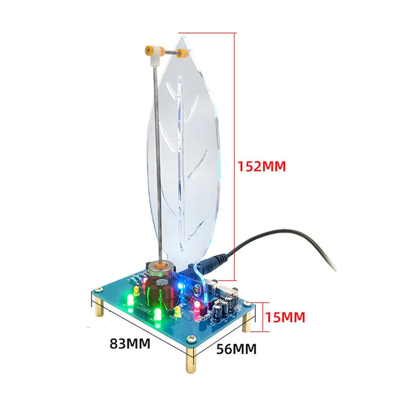 Electromagnetic Swing Kit Leaf Edition DIY Electronic Kit DC 5V LED Fl ...