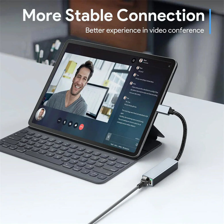 USB Type C to Gigabit Network Card Port Network Cable Adapter USB-C to ...