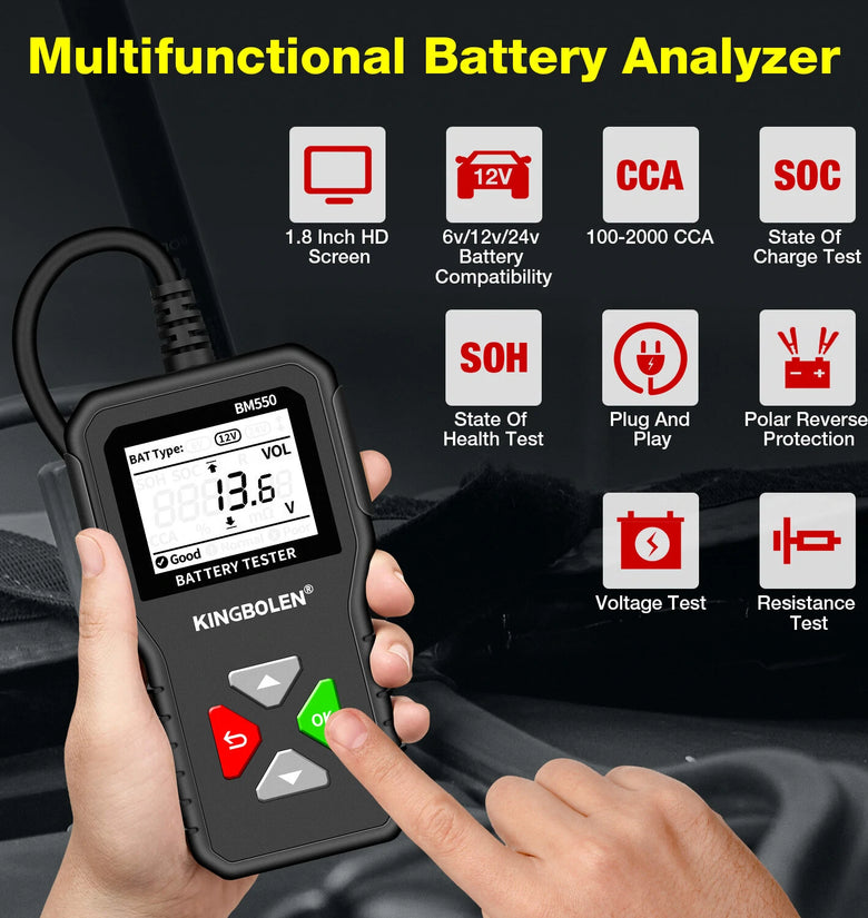 Kingbolen BM550 Car Electric Vehicle 6V 12V 24V Multi-Function Intelli ...