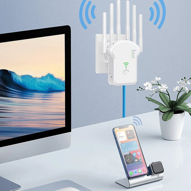 U13 1200Mbps WiFi Repeater Wireless WiFi Signal Repeater Extender High ...