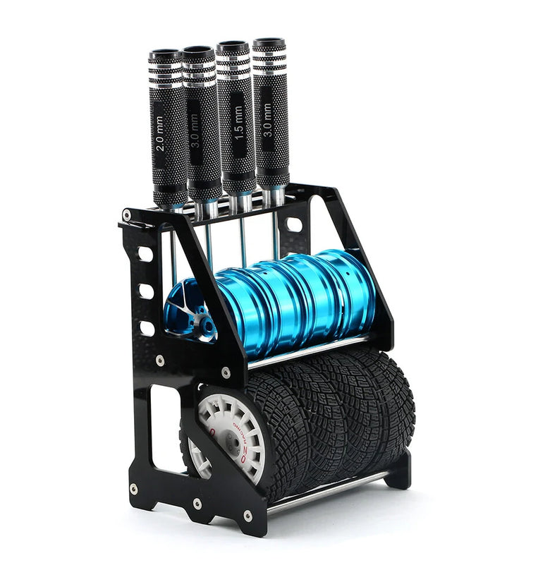 Wheel Tires Rack Tire Storage Rack for 1/10 On-Road Racing Rally Drift ...
