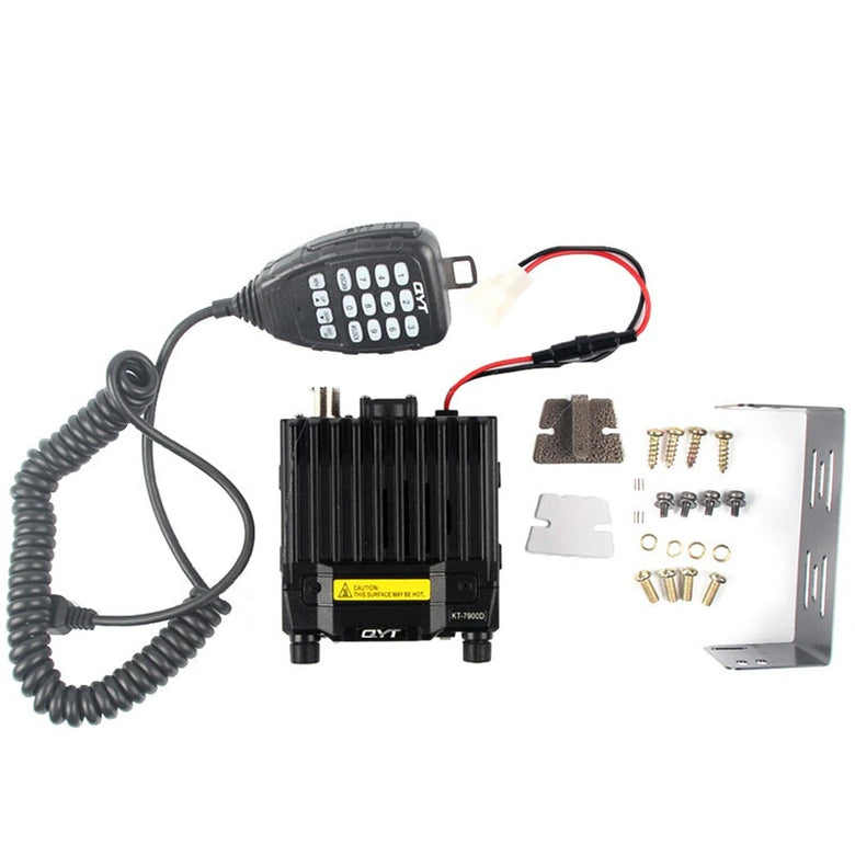 QYT KT-7900D 25W Quad Band Mini Mobile Radio 144/220/350/440MHz 200 Ch ...