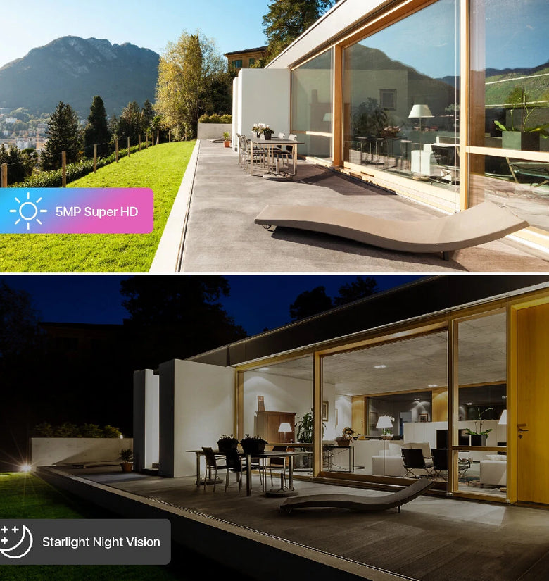 ZOSI 5MP IP Camera Add-on Outdoor PoE Security Camera Two Way Audio HD ...