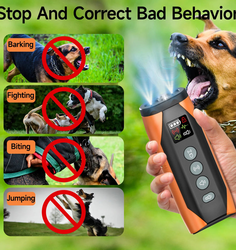 SD01 Dog Repeller Ultrasonic Dog Training Device Stop Anti Barking Han – HappyFish.co.za