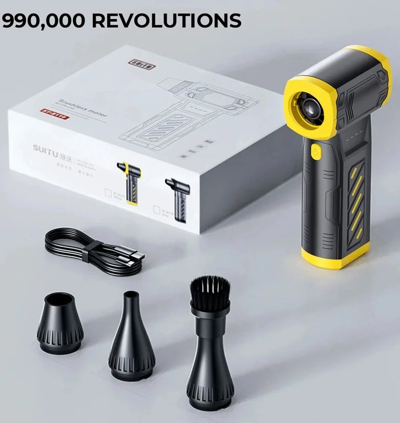 SUITU ST-8119 Handheld Wireless Dust Blower 990000RPM High Speed Brush ...