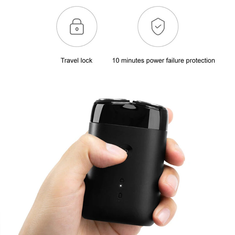 XIAOMI S100 Electric Shaver 2 Rotary Shaving Head Portable Waterproof ...